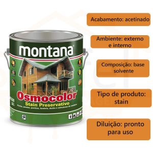 Osmocolor Stain Transparente Montana 3,6lt – Stoffel Tintas